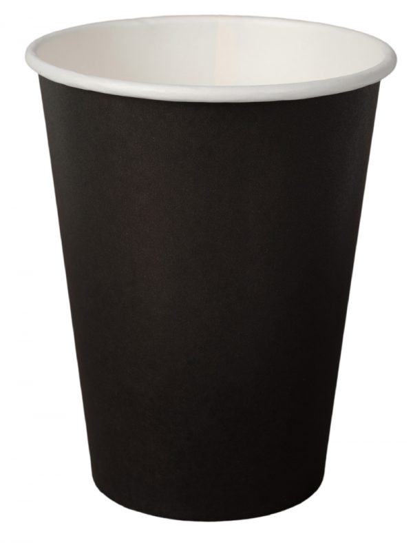 ΠΟΤΗΡΙ ΧΑΡΤΙΝΟ ΜΟΝΟΤΟΙΧΟ 14oz ΜΑΥΡΟ - ErmisPrimapack